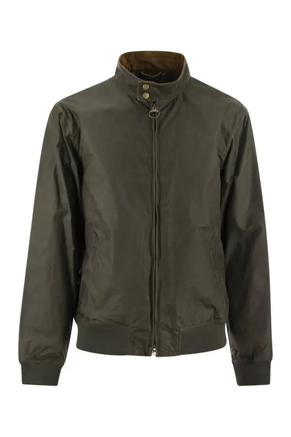 Buy Barbour Royston Lightweight Waxed Cotton Jacket Olive Green At 33 Off Editorialist